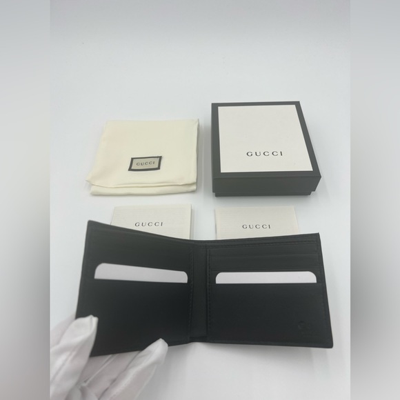 Gucci | Accessories | Gucci Mens Black Leather Micro Guccissima Gg ...